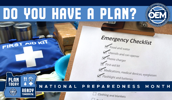 September is National Preparedness Month: Reminding Oregonians to be ...